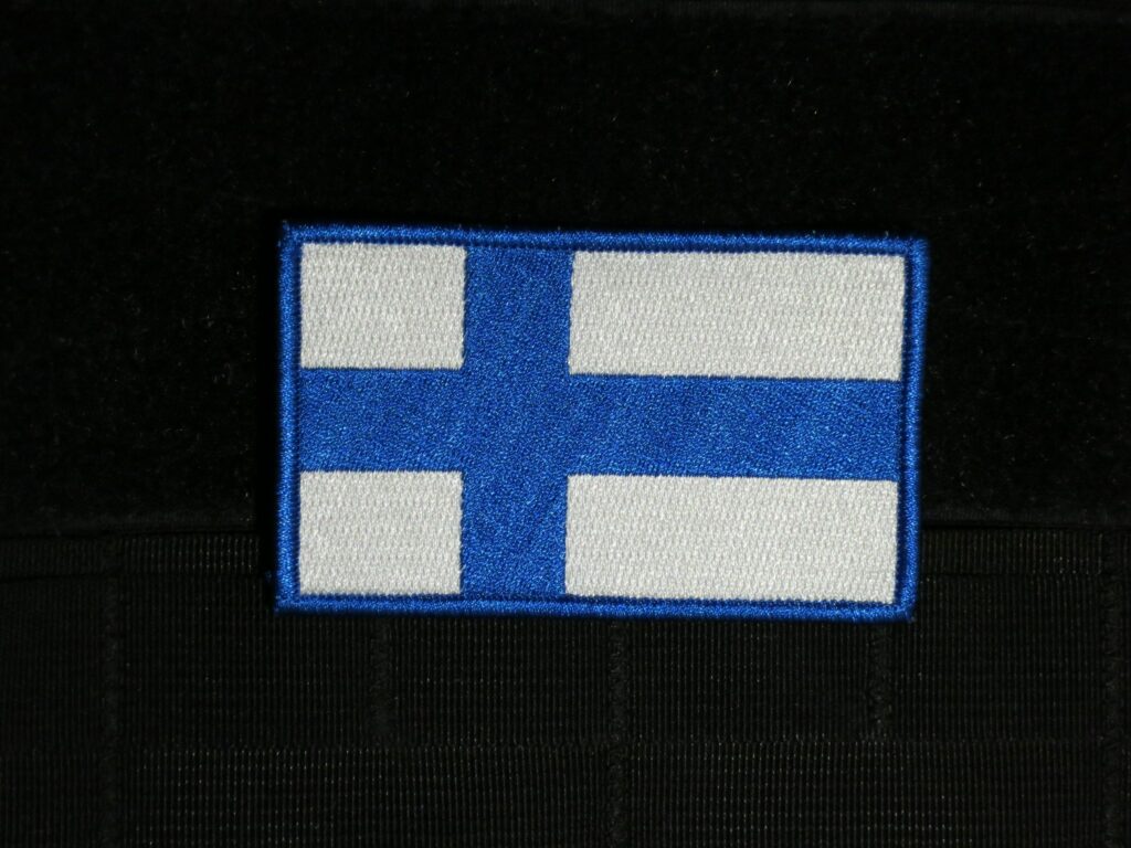 Finnish Flag Patch - Badgerhound Supply Co
