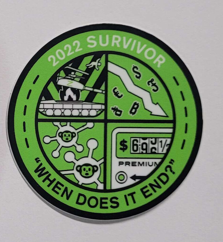 2022 Survivor Sticker - Badgerhound Supply Co