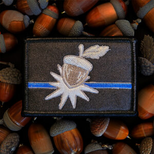 Thin Blue Line Acorn Patch - Badgerhound Supply Co